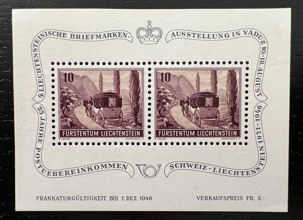 FL Block 4 von 1946 ** (Gebraucht) in Adliswil für CHF 30 – mit Lieferung auf Ricardo kaufen