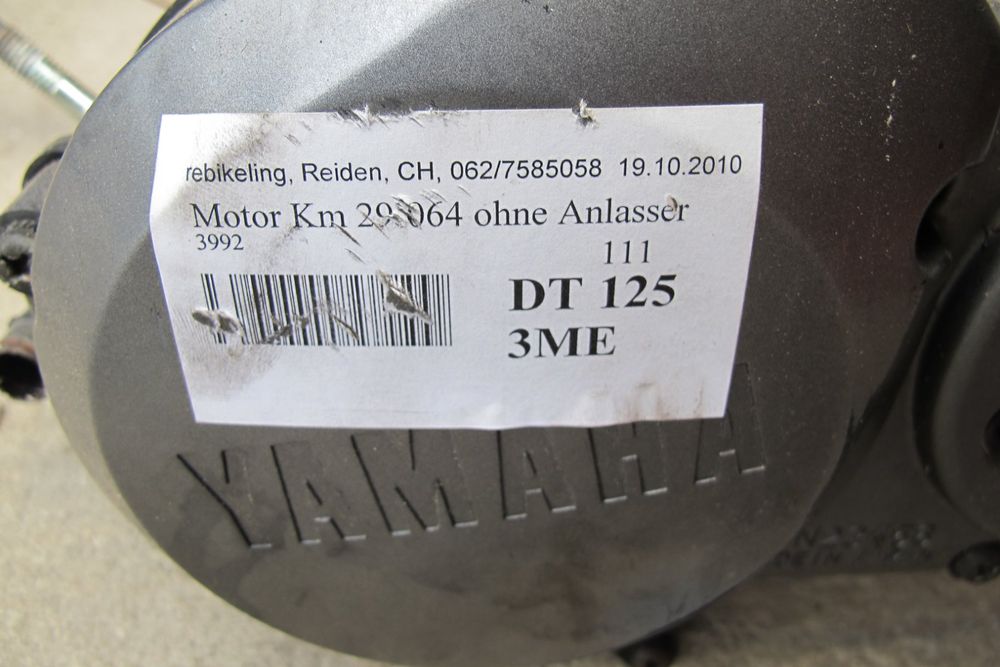 Yamaha DT125R DT 125 3DD 3ME Motor RebikelingMotoren Räumun (Gebraucht ...