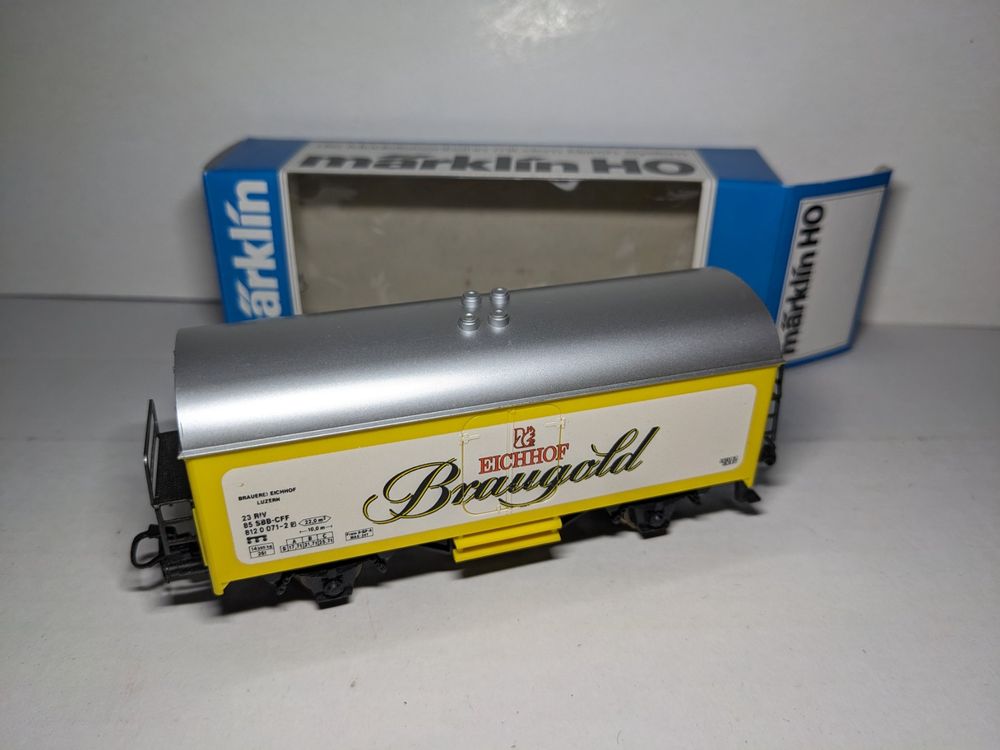 Märklin type 4420 Khulwagen SBB Eichhof Braugold Bier. | Kaufen auf Ricardo