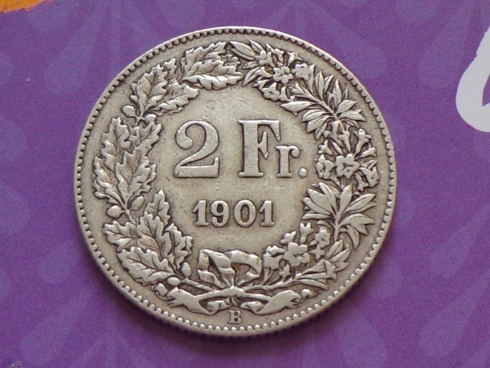 2 Fr. 1901 B "La RARE" SS++++ dép. à 1 Fr... (D'occasion) à Pully pour CHF 61 – avec livraison ...