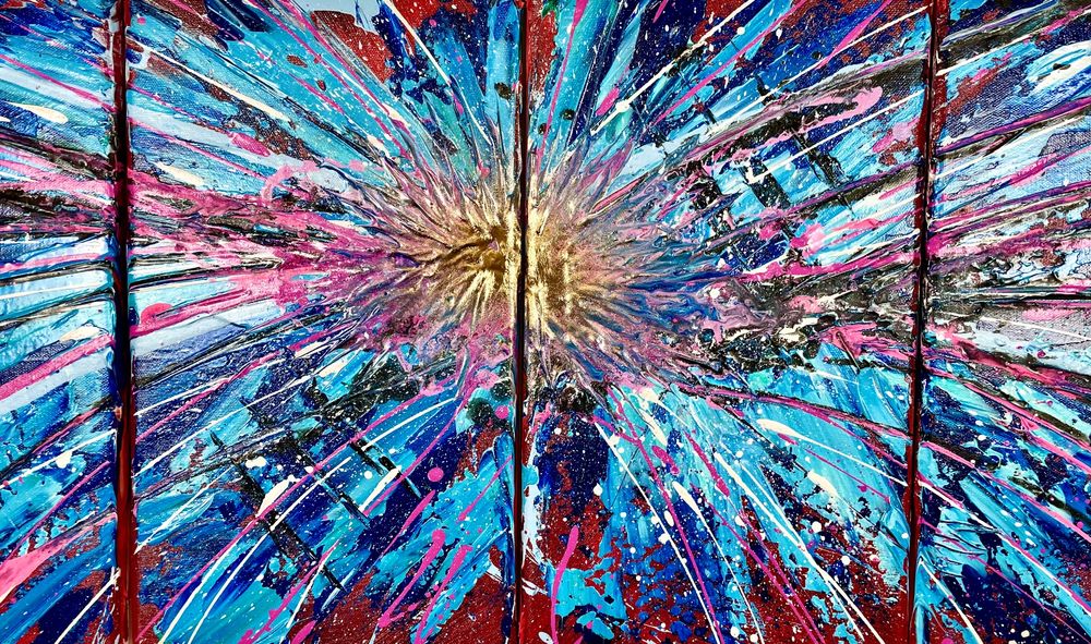 Gemälde Acrylbild Abstrakt 60 x 160 cm (Neu und originalverpackt) in Aarburg für CHF 35 – nur ...