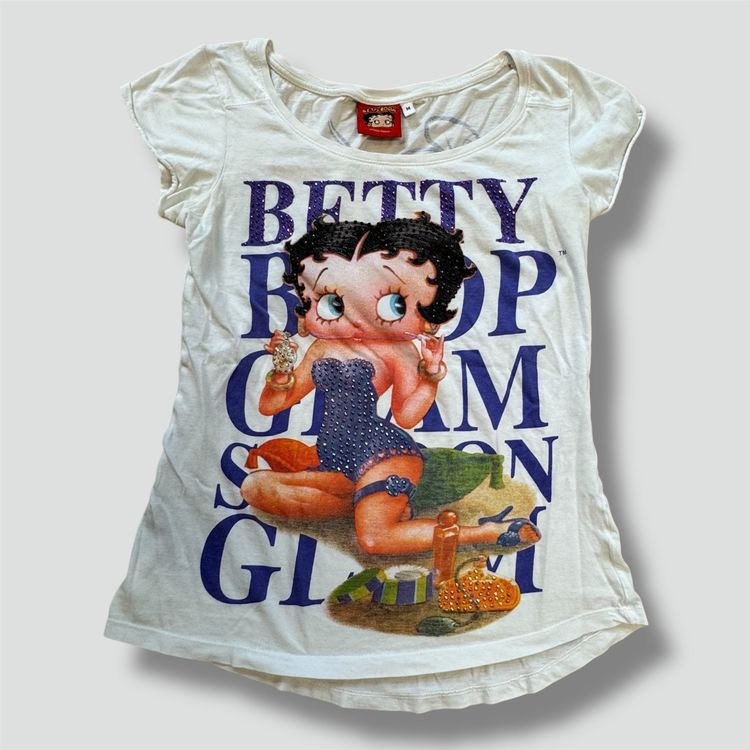 Betty Boop graphic rhinestones Y2K shirt (Miss sixty 90s) (Gebraucht ...