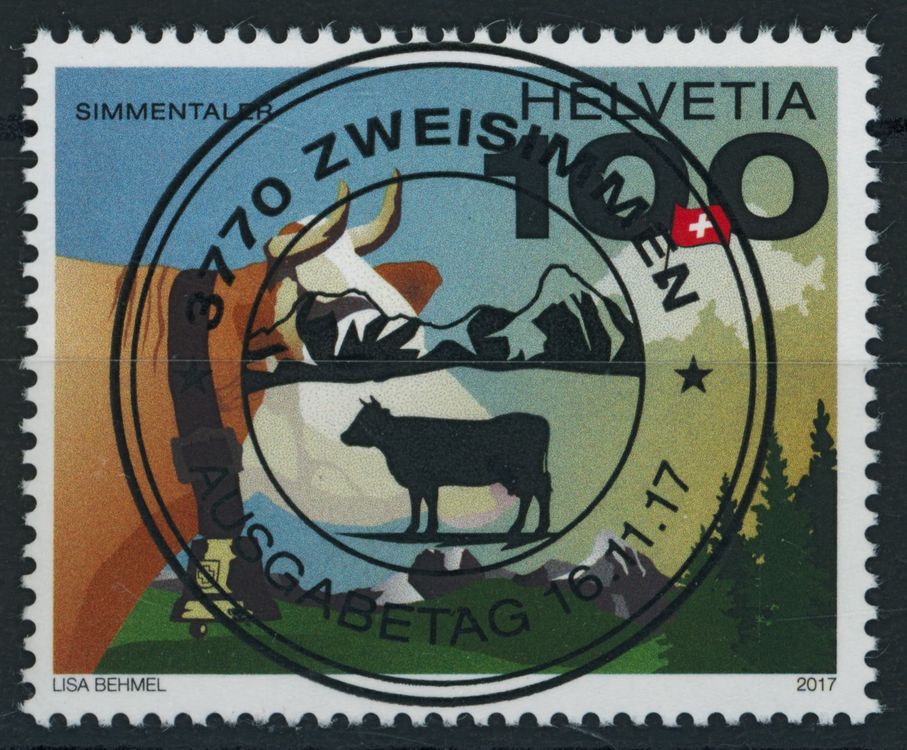 2017 - Schweizer Kuh - Ersttag Voll Stempel ET | Kaufen auf Ricardo
