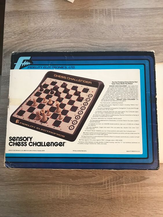 Sensory Chess Challenger 1980 jeu d’échecs vintage | Kaufen auf Ricardo