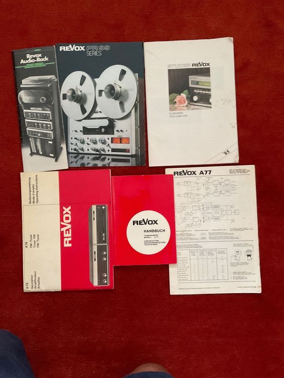 ReVox A 76 , A 77 , A78 Bedienungsanleitungen (Gebraucht) in Langenthal für CHF 7 – mit ...