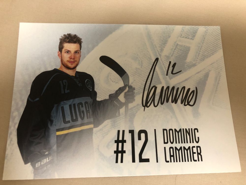 Dominik Lammer Lugano Rappi SCRJ EVZ Autogrammkarte | Kaufen auf Ricardo