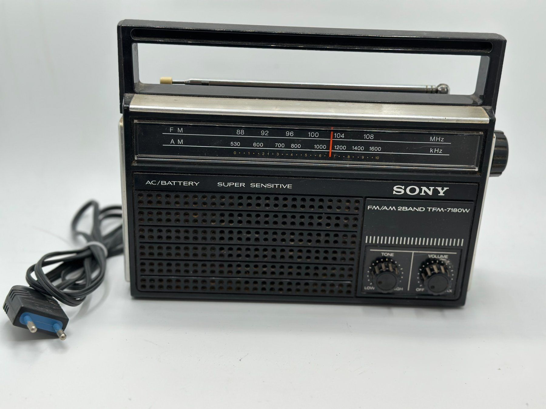 RADIO Vintage of 1980 ! Sony TFM-7180W+Test OK!FM/Transistor (D ...