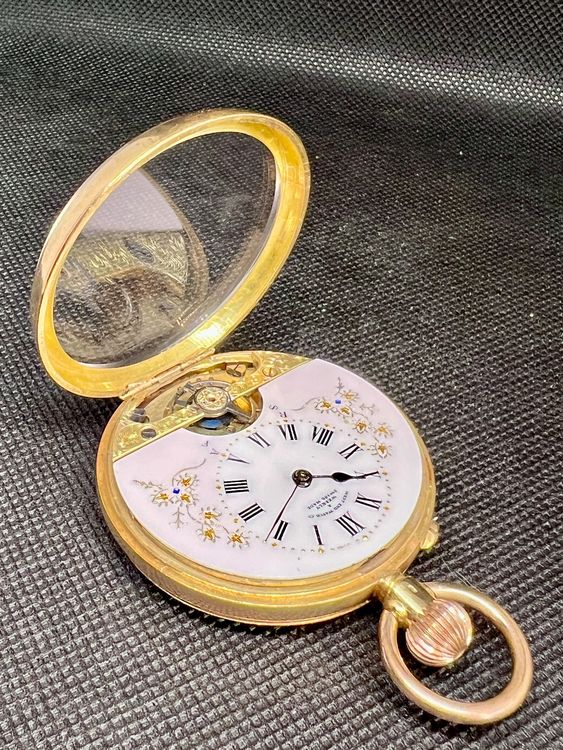 Gold-Taschenuhr 18 Kt. der West End Watch Co., um 1915 (Gebraucht) in Chur für CHF 872 – mit ...