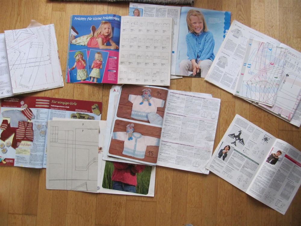 8 Strick-Hefte Näh-Hefte f Baby Kinder (Gebraucht) in Würenlos für CHF 16.7 – mit Lieferung auf ...