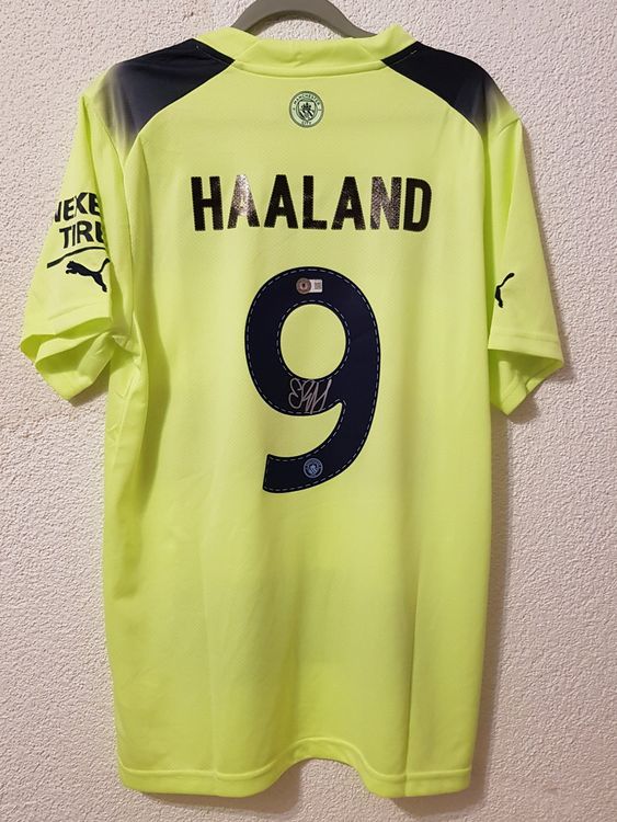 Erling Haaland - Manchester City Trikot - Beckett Zertifikat (Neu ...