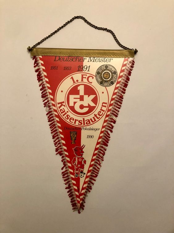 1. FC KAISERSLAUTERN grosser Wimpel / 1FCK / Ciriaco Sforza (Gebraucht ...