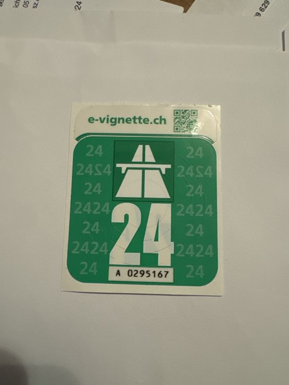 Vignette Autobahn 2024 Schweiz CH A 0295167 | Kaufen auf Ricardo