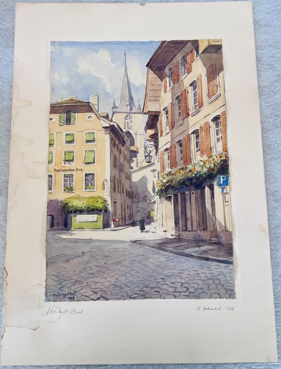 Robert Schenkel ( 1945 ) Aquarell Handsigniert | Kaufen auf Ricardo