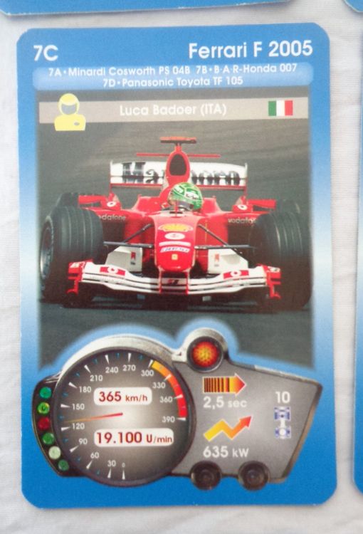 Auto Quartett - Formel 1 / Piatnik / 32 Karten ab Fr. 4.- (Gebraucht ...