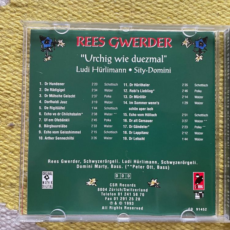 REES GWERDER-URCHIG WIE DUEZMAL | Kaufen auf Ricardo