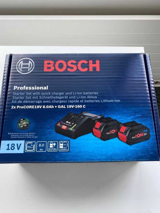 Bosch Pro Core 8Ah Akku Set (Neu und originalverpackt) in Zürich für CHF 224 – mit Lieferung auf ...