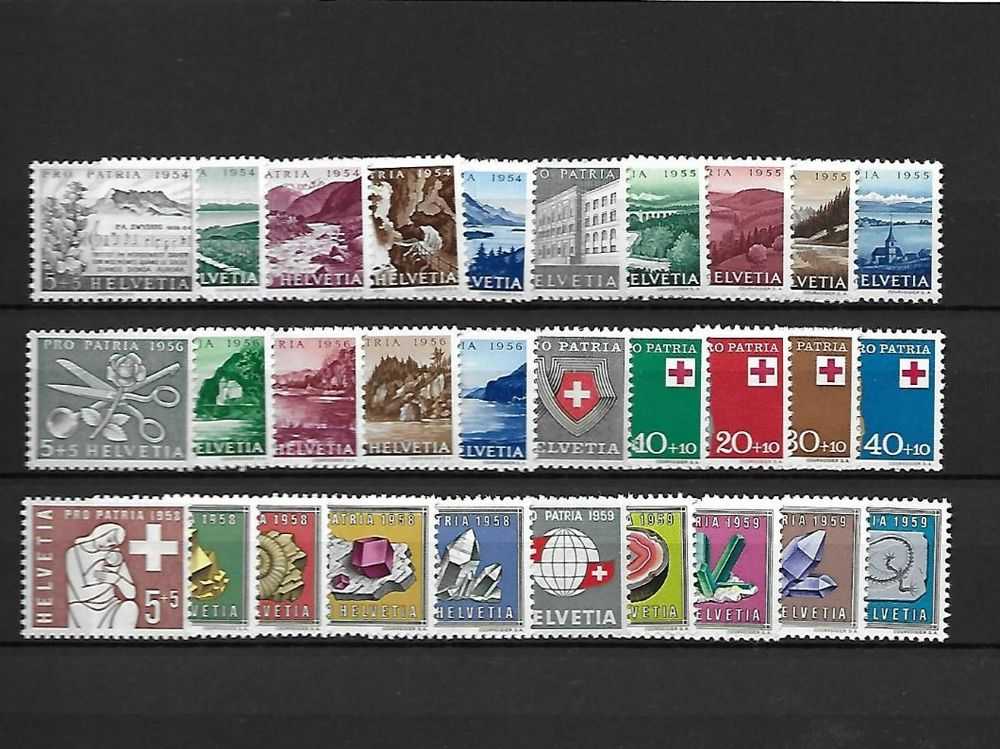 PP ** 1954 - 1959 Kat: CHF 84.- (Neu (gemäss Beschreibung)) in Basel für CHF 2 – mit Lieferung ...