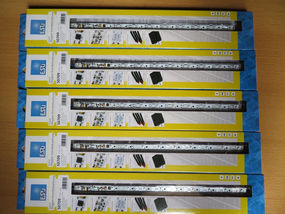 50709 ESU 5x Innenbeleuchtung + Decoder (Neu und originalverpackt) in ...