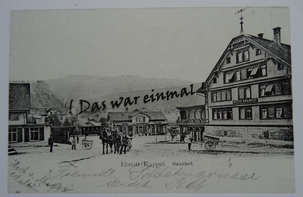 Appenzell Ebnat-Kappel Bahnhof anno dazumal | Kaufen auf Ricardo