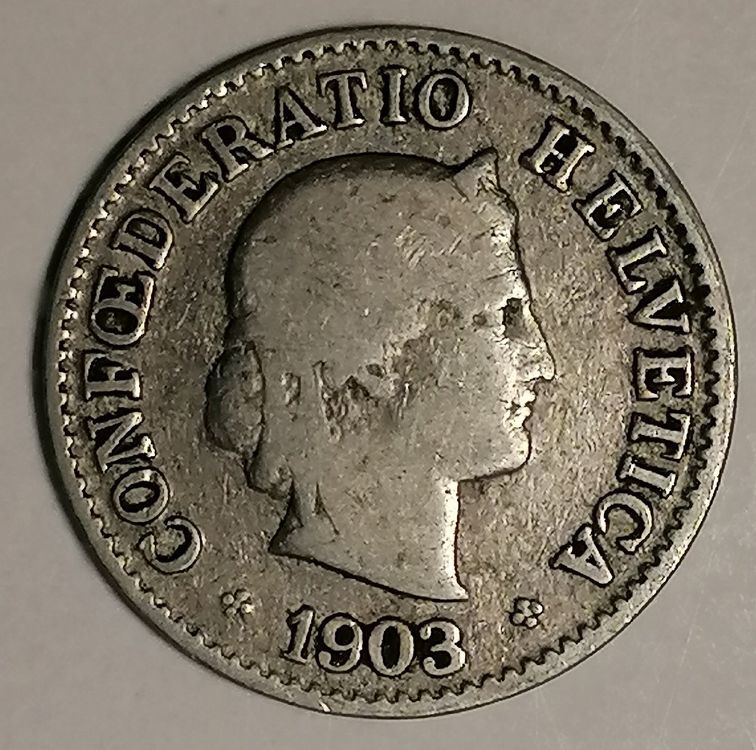 5 Rappen Schweiz 1903 (Gebraucht) in Stalden (Sarnen) für CHF 1 – mit Lieferung auf Ricardo kaufen