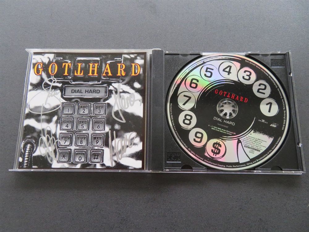 GOTTHARD Dial Hard SIGNED 1993 Metal CH (Gebraucht) in für CHF 59 – mit Lieferung auf Ricardo kaufen