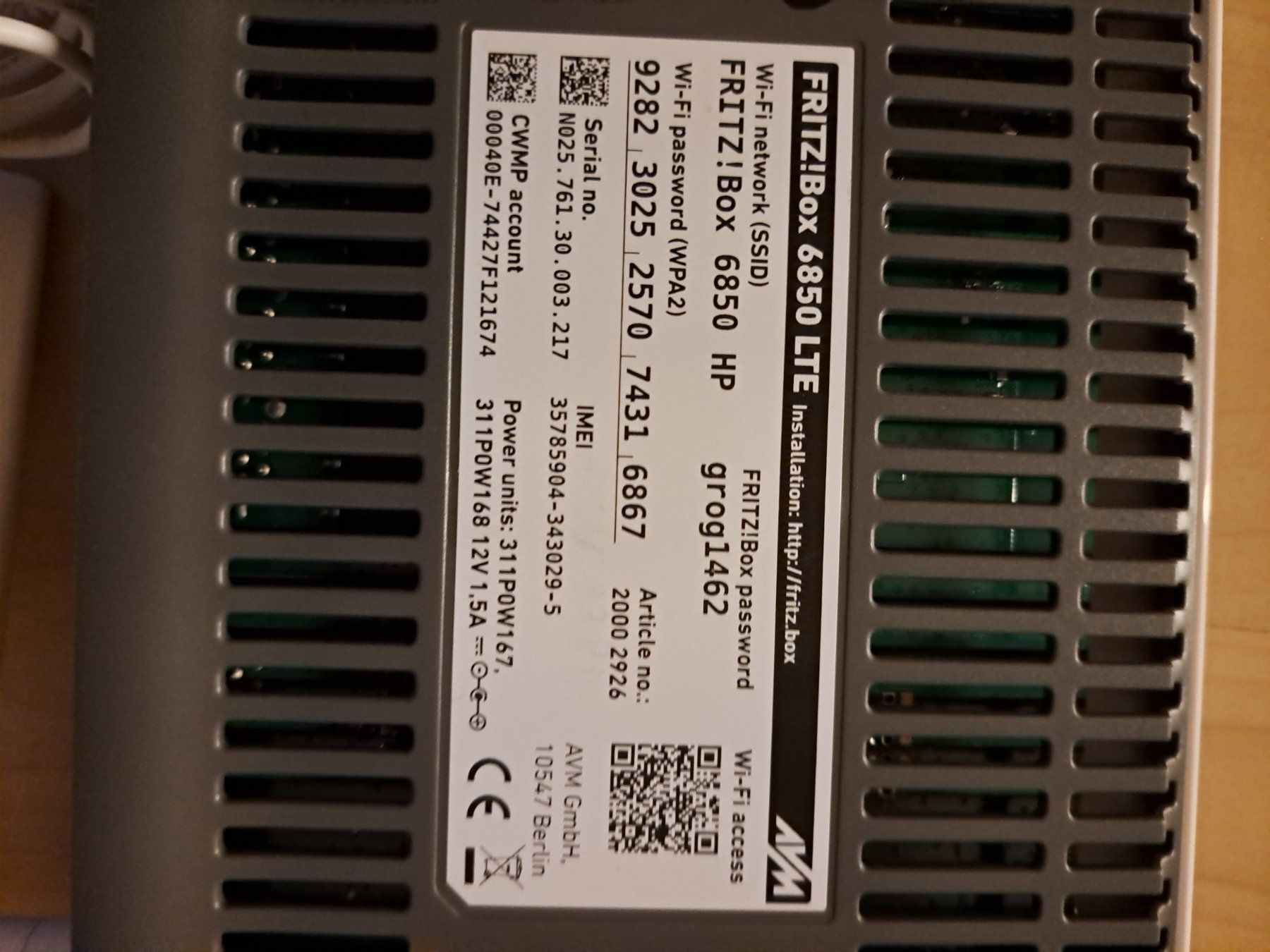 Fritzbox 6850 LTE (Gebraucht) in Würenlos für CHF 101 – mit Lieferung ...