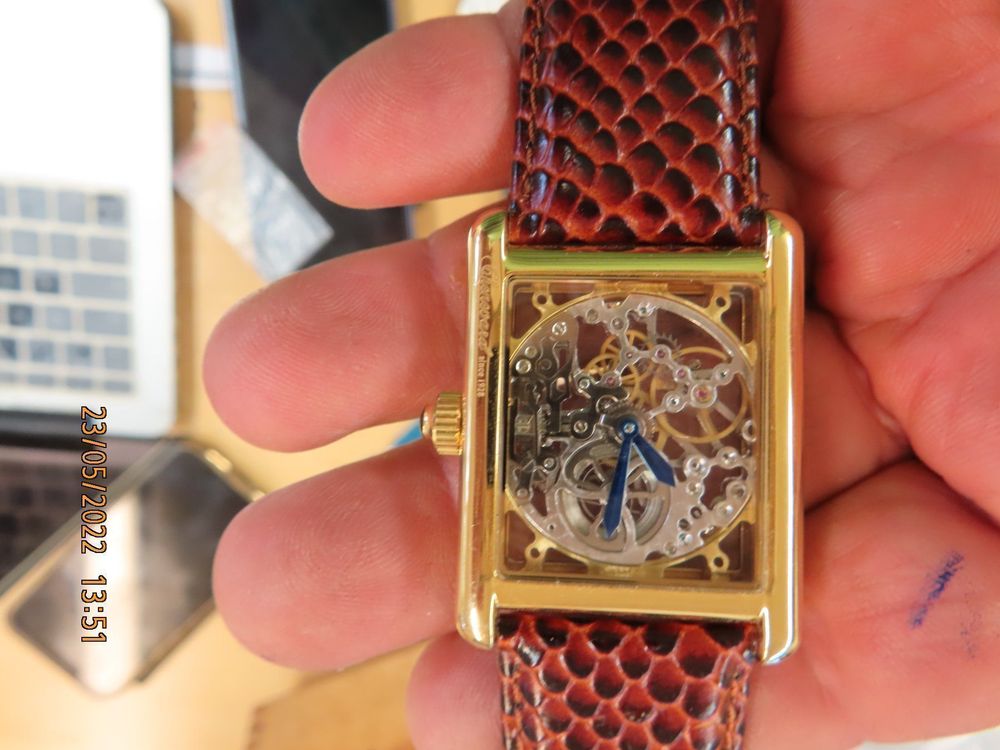 Chenevard Skelett Uhr läuft, Handaufzug, Breit32mm Hoch35mm | Acheter ...