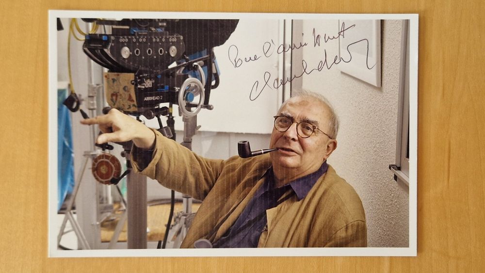 Claude Chabrol, Original Autogramm auf Foto in Farbe (Gebraucht) in ...