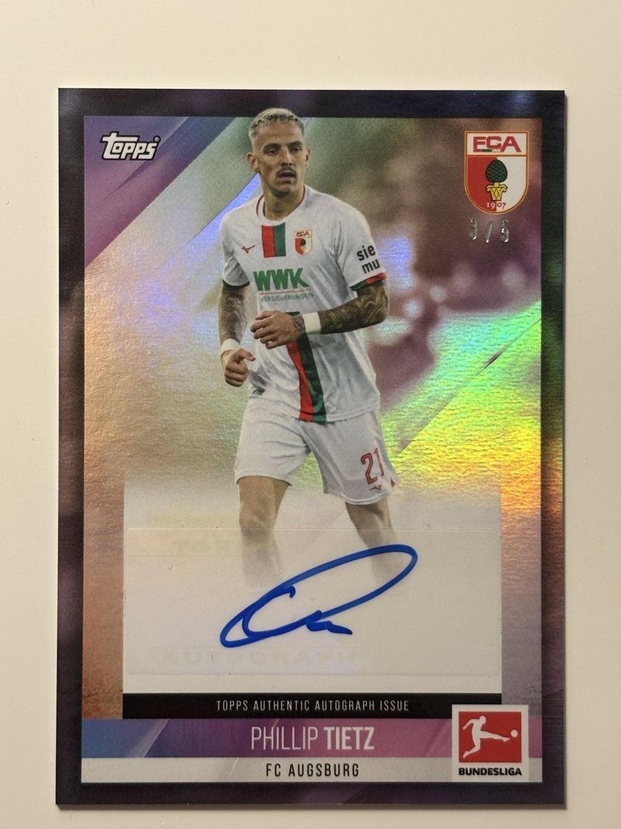 Phillip Tietz Auto /5, Topps Bundesliga Stars of the Season (Neu ...