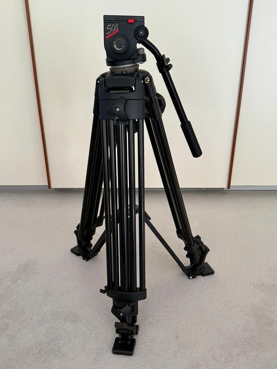 Manfrotto 520 MVB Professional Tripod mit 503 HDV Fluidkopf (Gebraucht ...