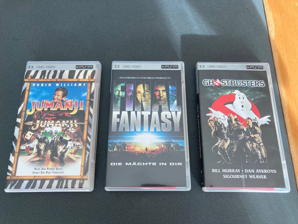 3x PSP UMD Video: Final Fantasy, Ghostbusters, Jumanji | Kaufen auf Ricardo