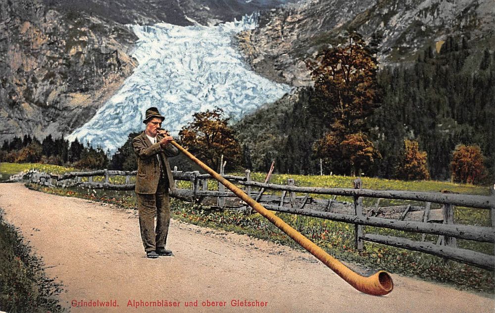 Grindelwald, Alphorn, oberer Gletscher (Gebraucht) in Ottikon b.Kemptth. für CHF 2 – mit ...