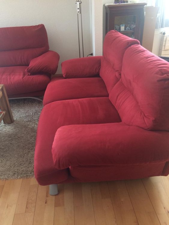 Sofa 2er + 3er + Hocker | Kaufen auf Ricardo