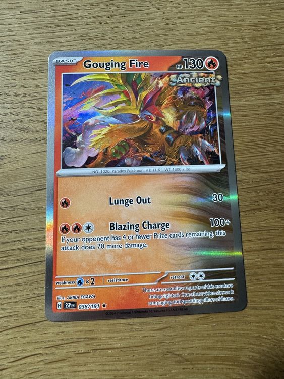 Pokémon Gouging Fire 038/191 Holo Karte (Gebraucht) in Aarberg für CHF ...