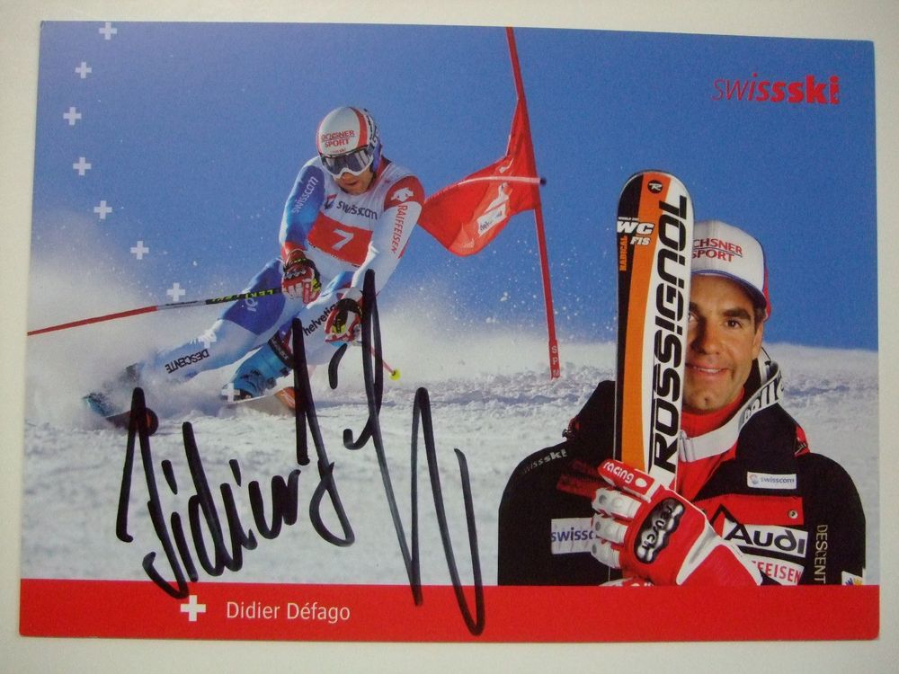 DIDIER DÈFAGO (CH) SKISTAR HANDSIGNIERT TOP AK | Kaufen auf Ricardo
