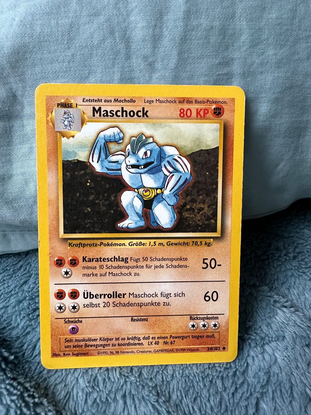 Maschock 34/102 Pokemon Karte Base Set 1999 (Gebraucht) in ...