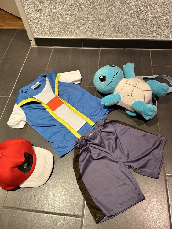 Kostüm Pokémon Ash mit neuem Rucksack fasnacht Karneval | Kaufen auf ...