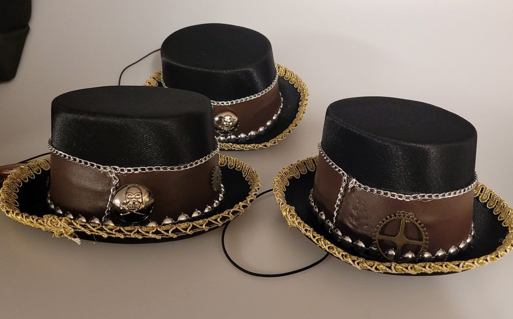 Fasnacht Hut Steampunk 3 Stk Grösse One Size (Neu und originalverpackt ...