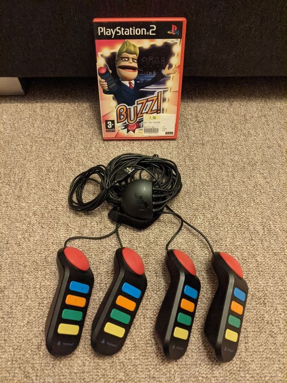 4 PlayStation Buzzer mit Buzz!-Game | Kaufen auf Ricardo