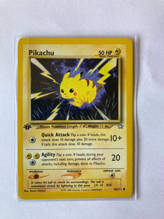 Pokémon Pikachu Neo Genesis 70/111 1st edition (Gebraucht) in Genève ...