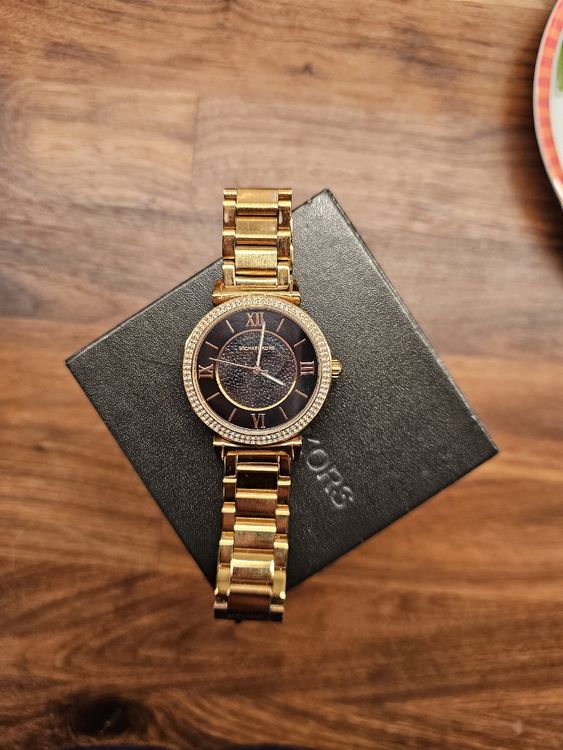 Michael Kors MK3356 Catlin Damenuhr schwarzes Zifferblatt | Kaufen auf ...