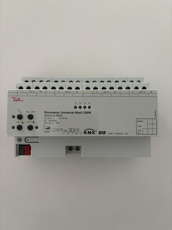 KNX 4fach Dimmaktor Feller Universal 36374-4.RRG (Gebraucht) in Hauptwil für CHF 5 – mit ...