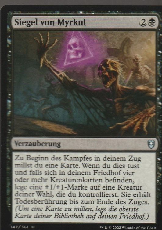 TCG Magic The Gathering MTG CLB 147 Siegel von Myrkul | Kaufen auf Ricardo