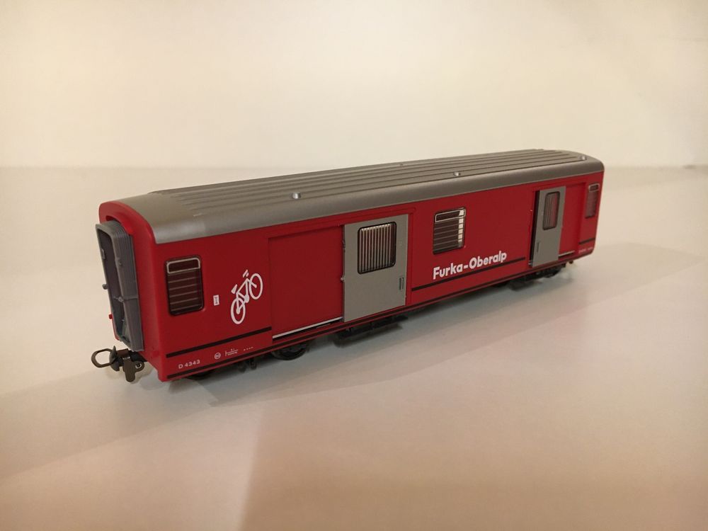 Bemo H0m 3269 213 FO D 4343 Gepäckwagen rot (Neu (gemäss Beschreibung ...