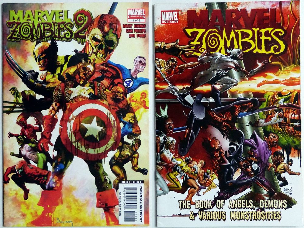 MARVEL ZOMBIES #1 & ONE-SHOT BOOK MONSTROSITIES 2007 KIRKMAN (Gebraucht ...