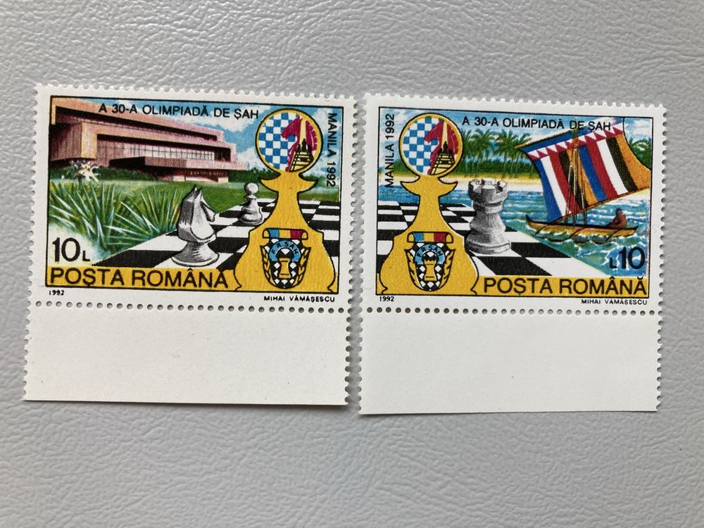 Briefmarken Rumänien 1992 Schach Olympiade | Kaufen auf Ricardo