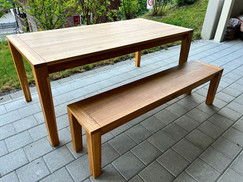Holztisch Mit Bank