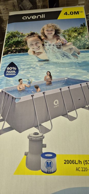 Avenli Frame Pool 4.0m x 2.0m - Sommer, Sonne, Badespass!Neu (Neu und ...