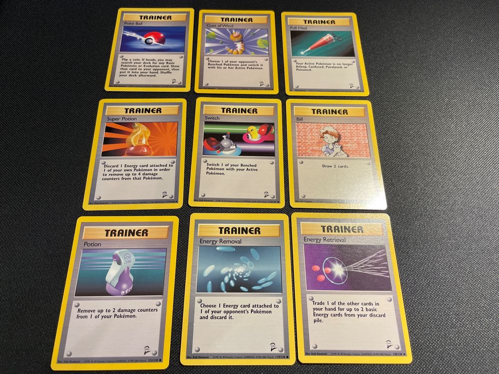9x Pokemon wotc basis Base set 2 top trainer lot B13 | Kaufen auf Ricardo