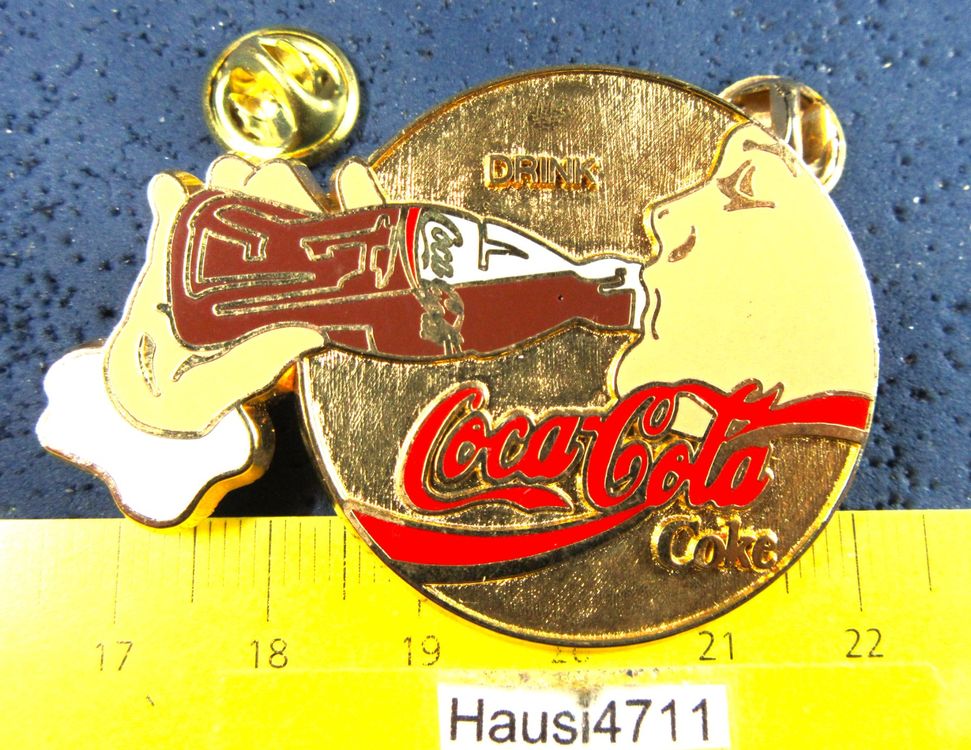 COCA-COLA PIN GROSS 55mm GOLDIG TOP-QUALITÄT (Gebraucht) in Ettingen ...